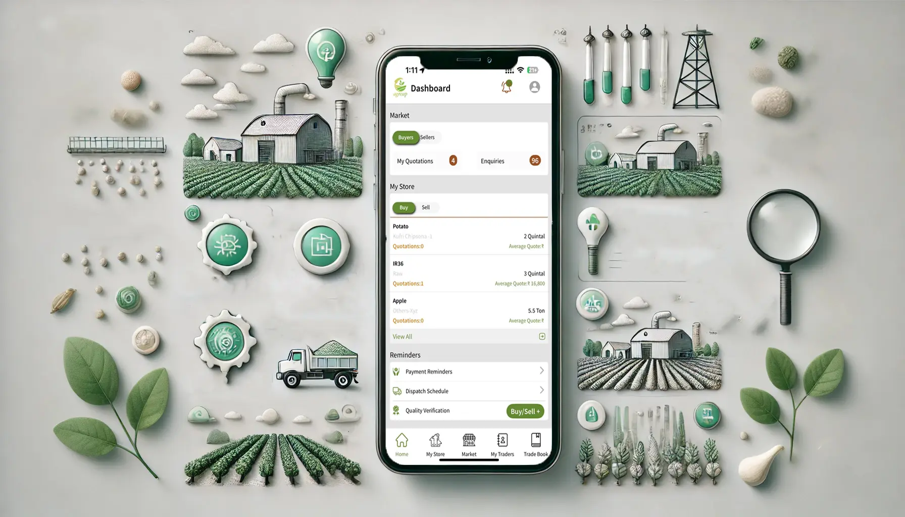 STAY AHEAD IN AGRICULTURE - TRADE WITH AGREAP MOBILE APPLICATION